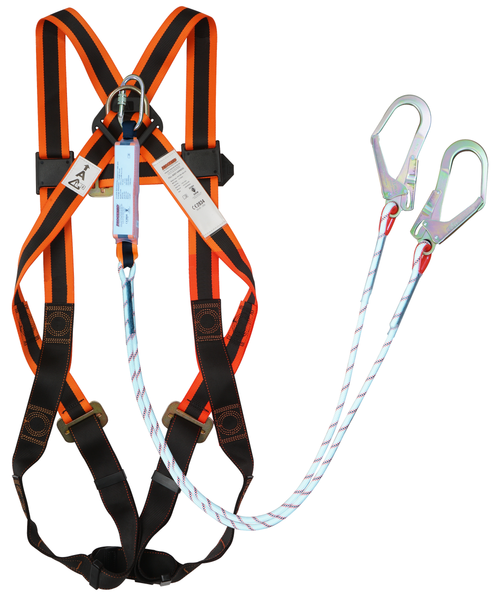 Full Body Harness Lite 1 D-ring – Double Kernmantle Lanyard Set ...