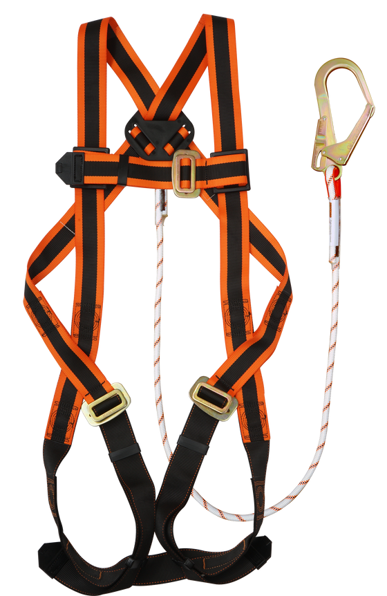 Full Body Harness Lite 1 D-ring - Single Kernmantle Lanyard Set ...