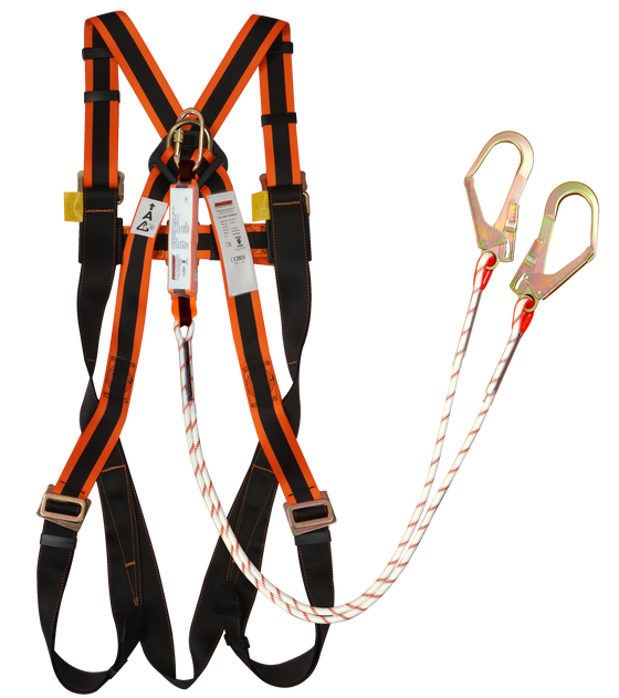 Full Body Harness 3 D-ring – Double Kernmantle Lanyard Set – Proguard ...