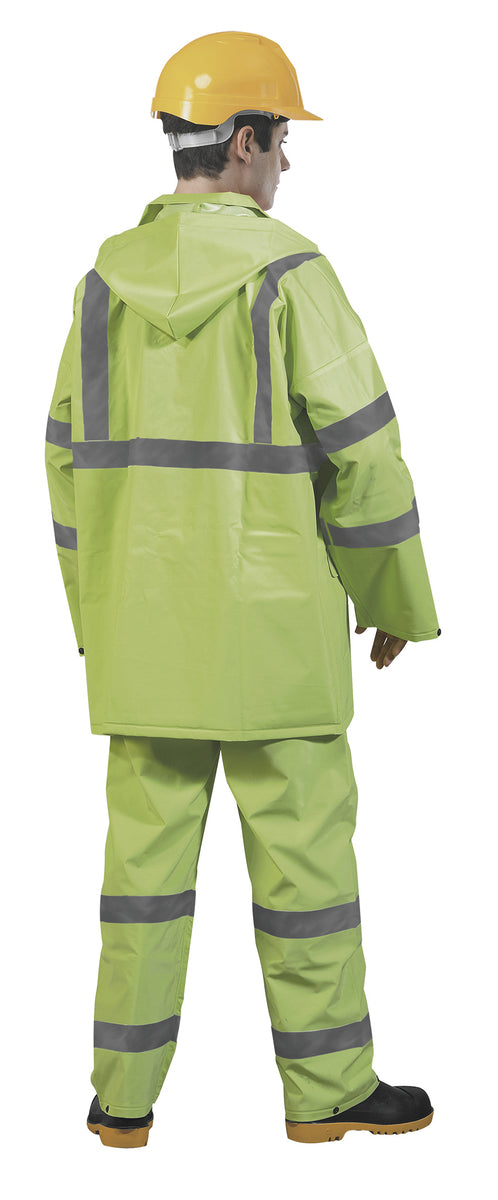 Hi-Visibility Green Rainsuit | Rainwear Protection & Protection ...